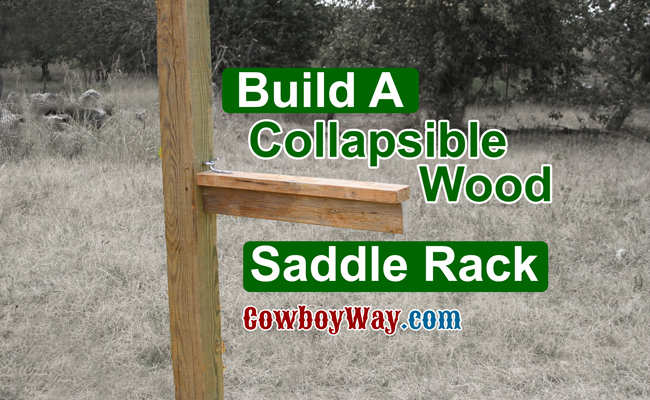 Make A Collapsible, Portable, Wood Saddle Rack